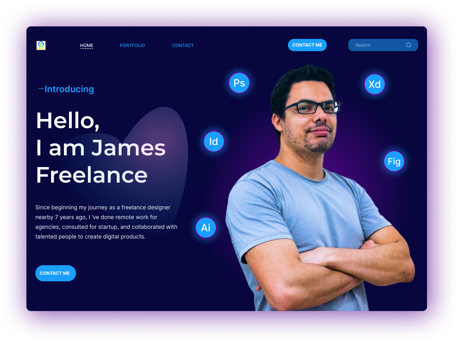 Landing Page by Michael Peter on Dribbble