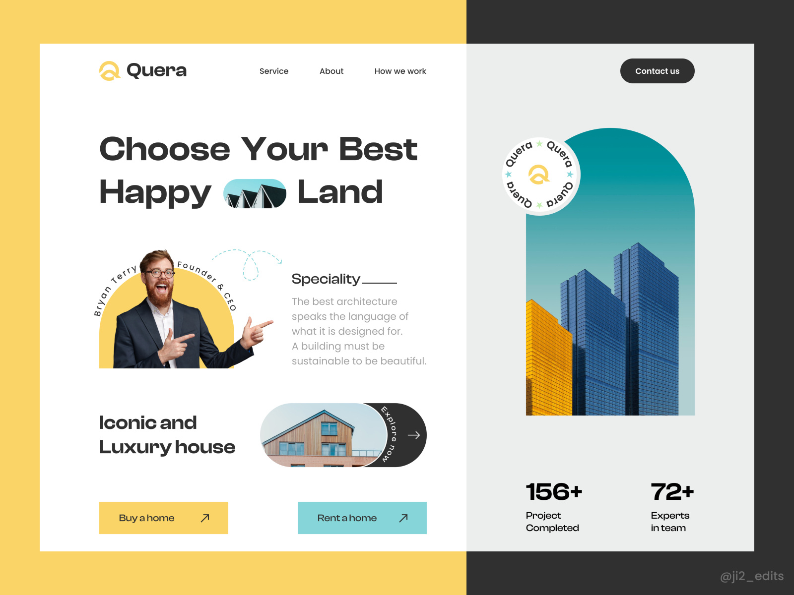 Quera - Real Estate Web Page Design by Jinesh Sangani on Dribbble