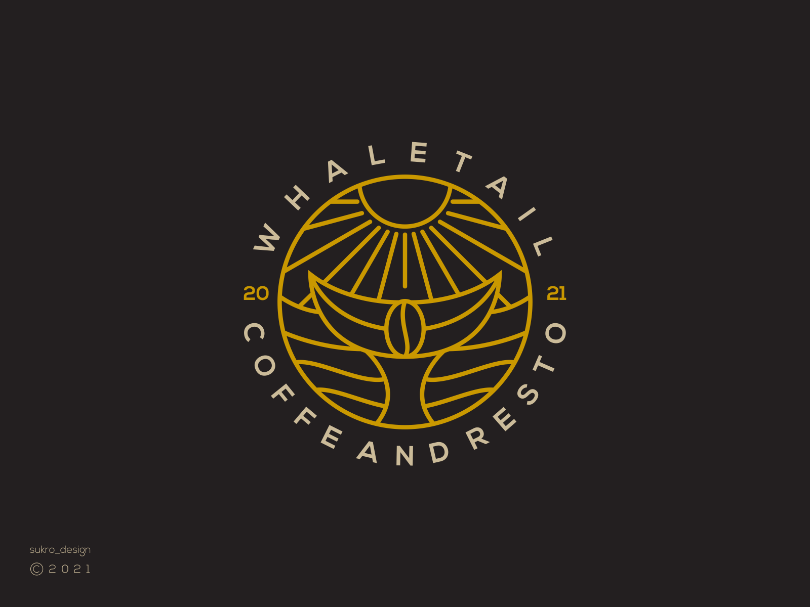 Whale Tail logo by sanjaya_design on Dribbble