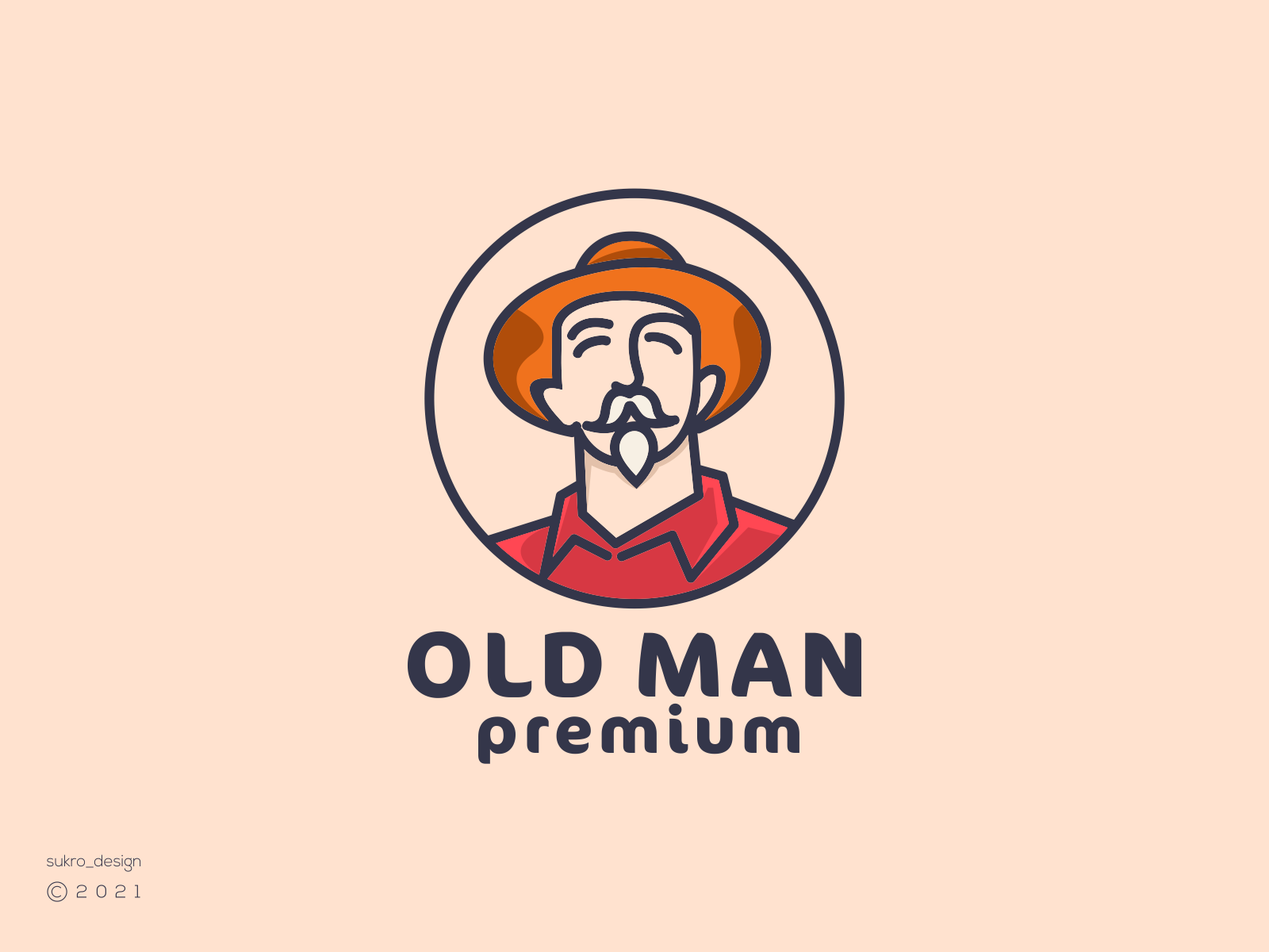 Old man Logo by sanjaya_design on Dribbble
