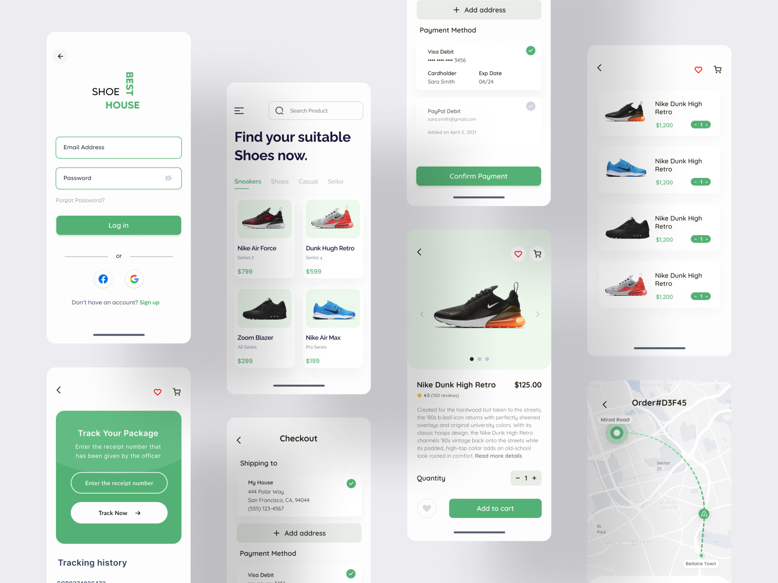 E-commerce online store mobile App UI design by Atikur Rahman on Dribbble
