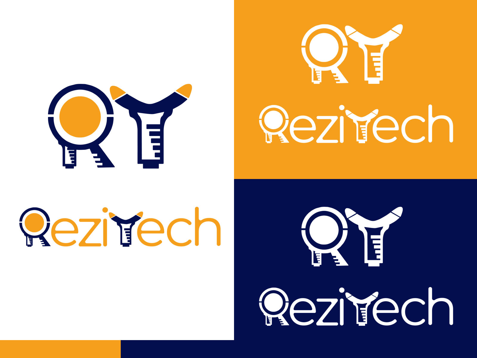 Rezitech Logo and Icon by Sakib Hossan on Dribbble