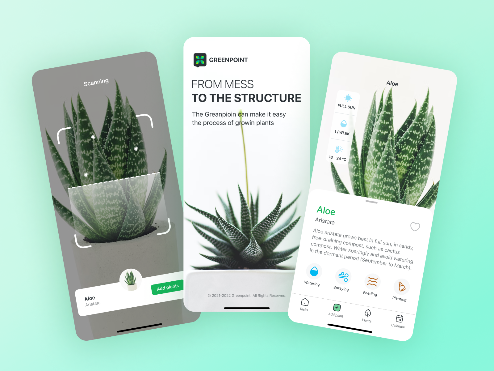 Greenpoint - plant care mobile app 🌿 by Dmitro Zarutskyi on Dribbble