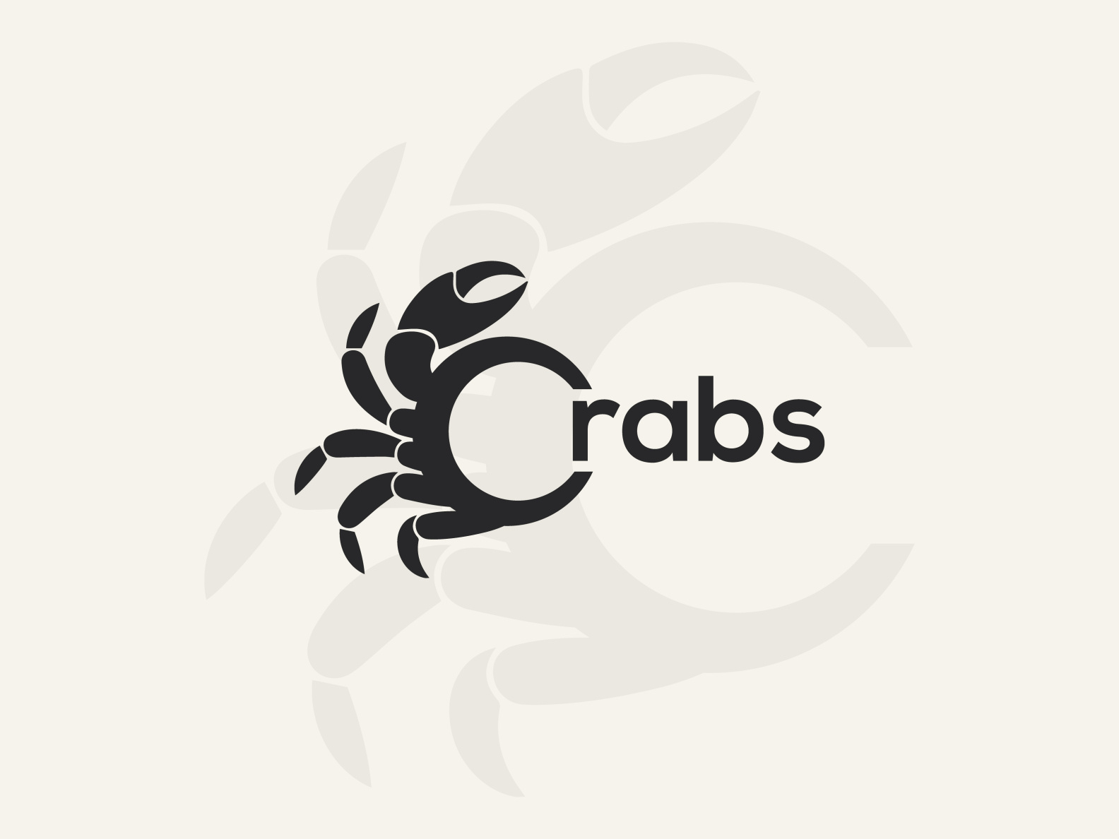 crabs logo pujan98-modern logo-logo idea by Pujan Chowdhury on Dribbble