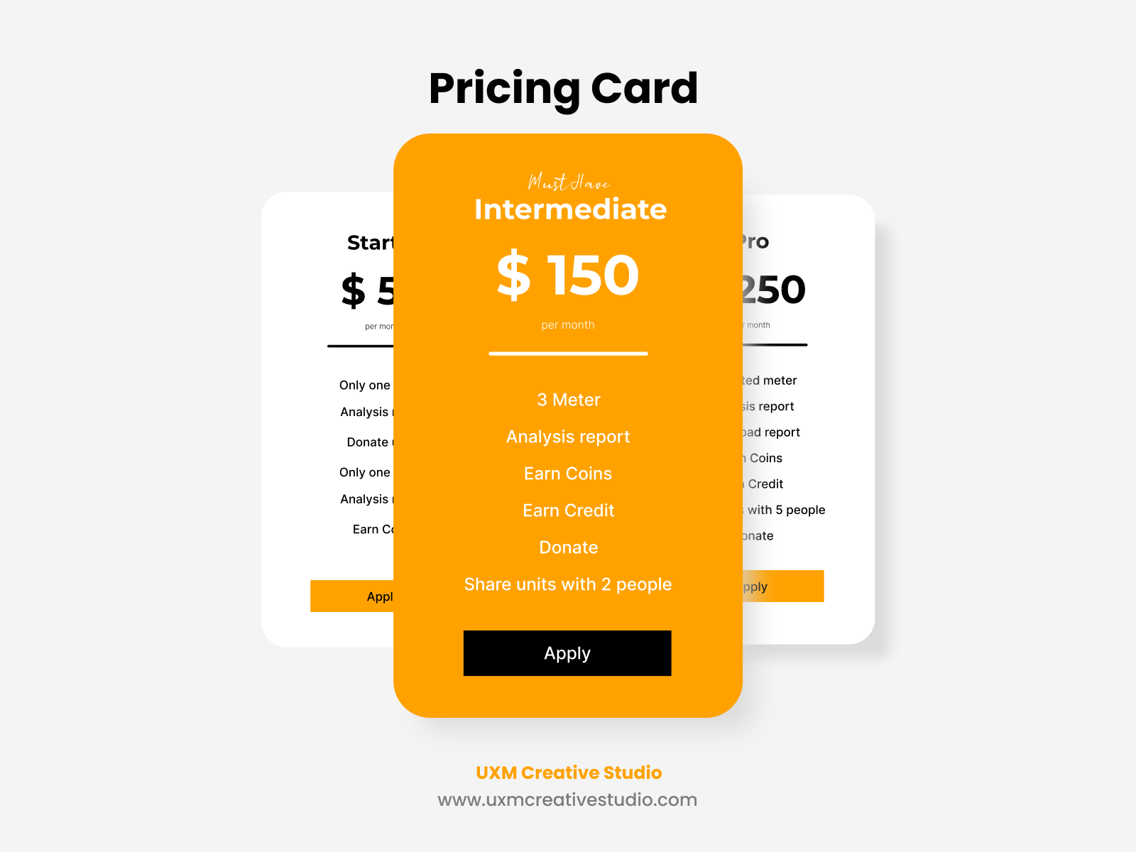 Dribbble - Cards.png by UXM Creative Studio