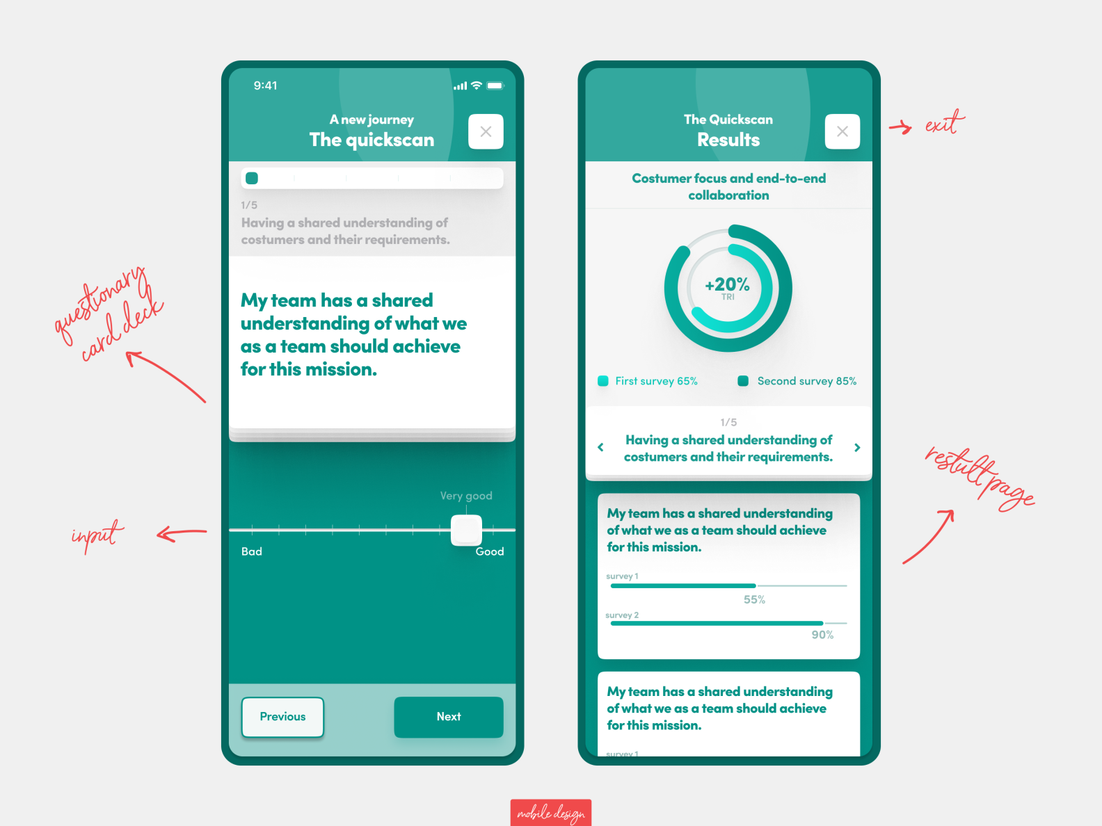 Questionary mobile design by sven ten hove on Dribbble