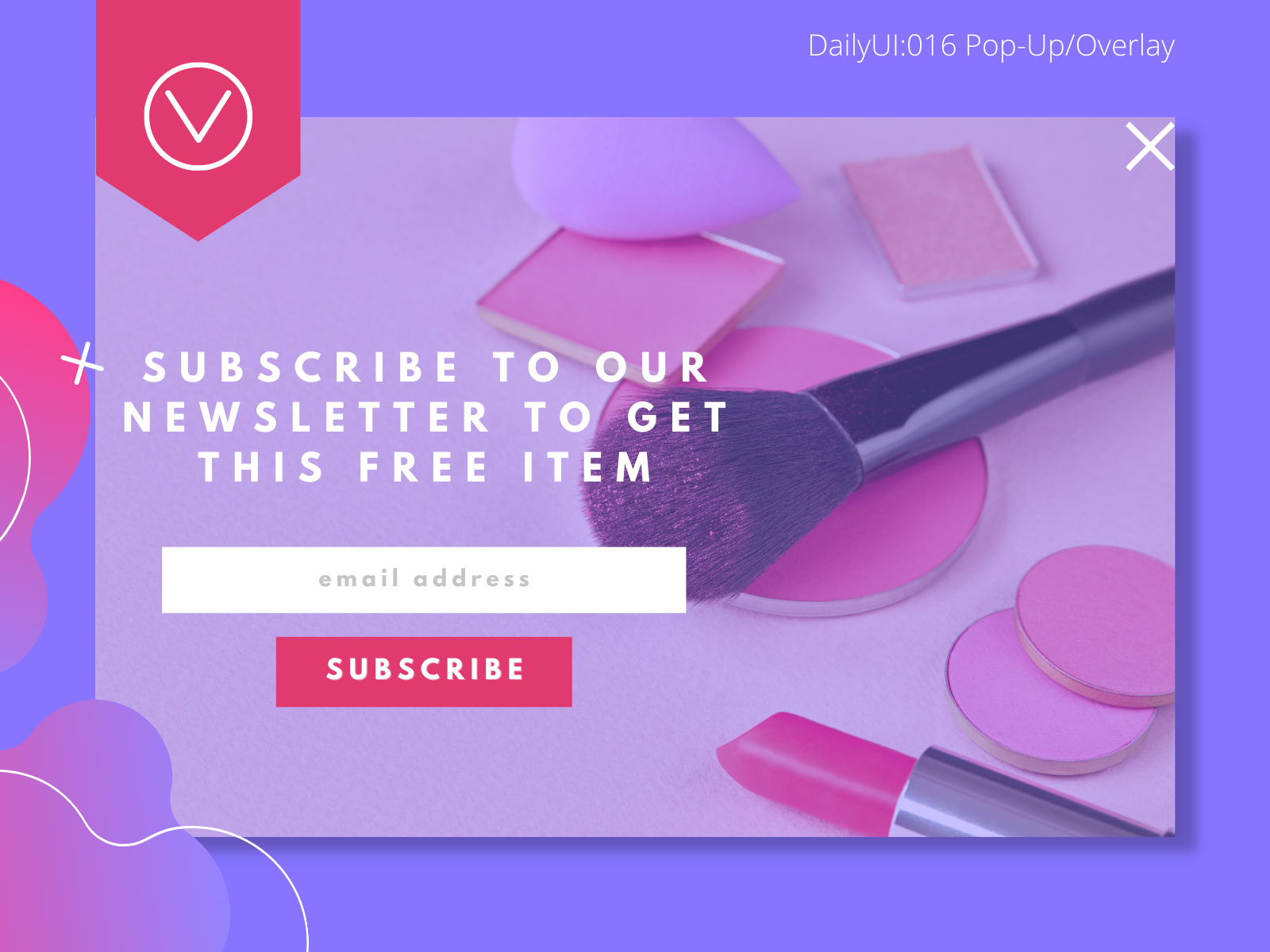 DailyUI: 016 Pop-Up/Overlay by fe on Dribbble