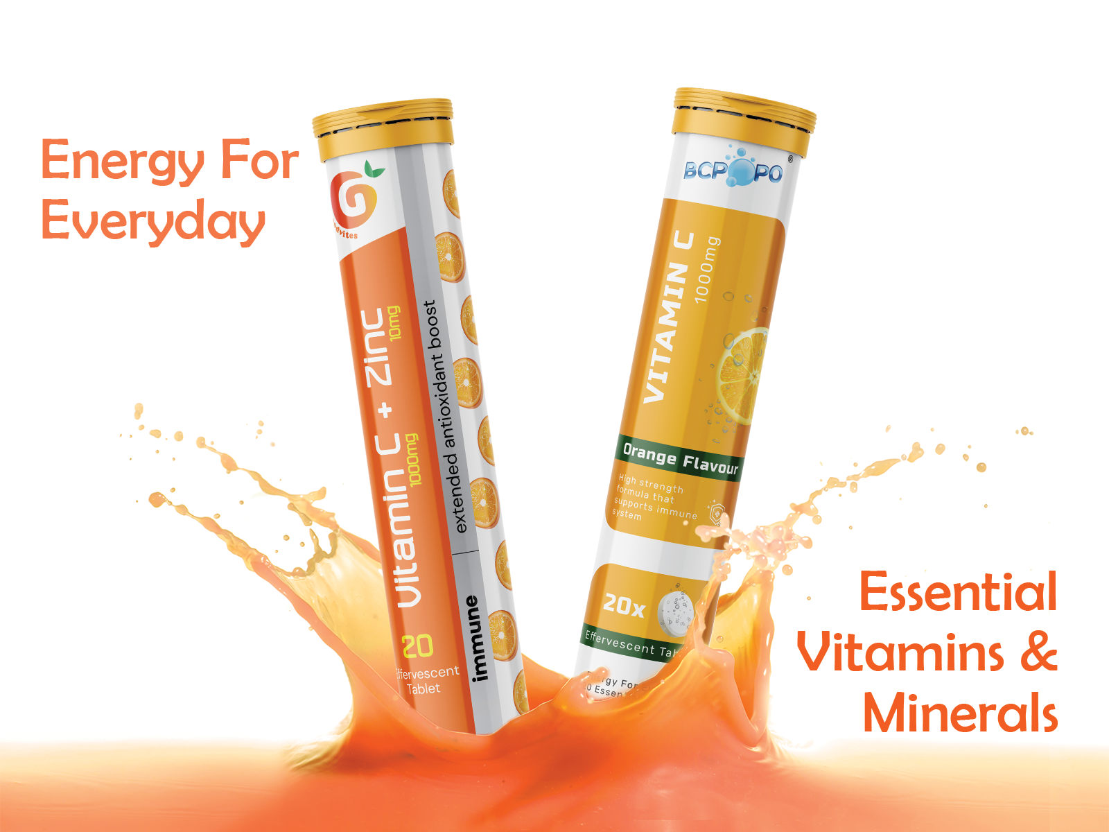 Effervescent tablets packaging design by Amna Iqbal on Dribbble