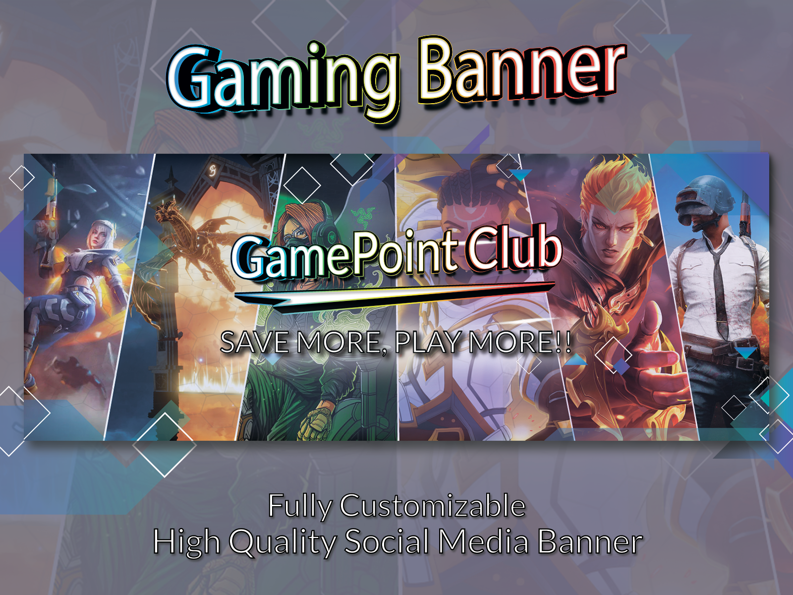 Gaming Social Media Banner by Amna Iqbal on Dribbble