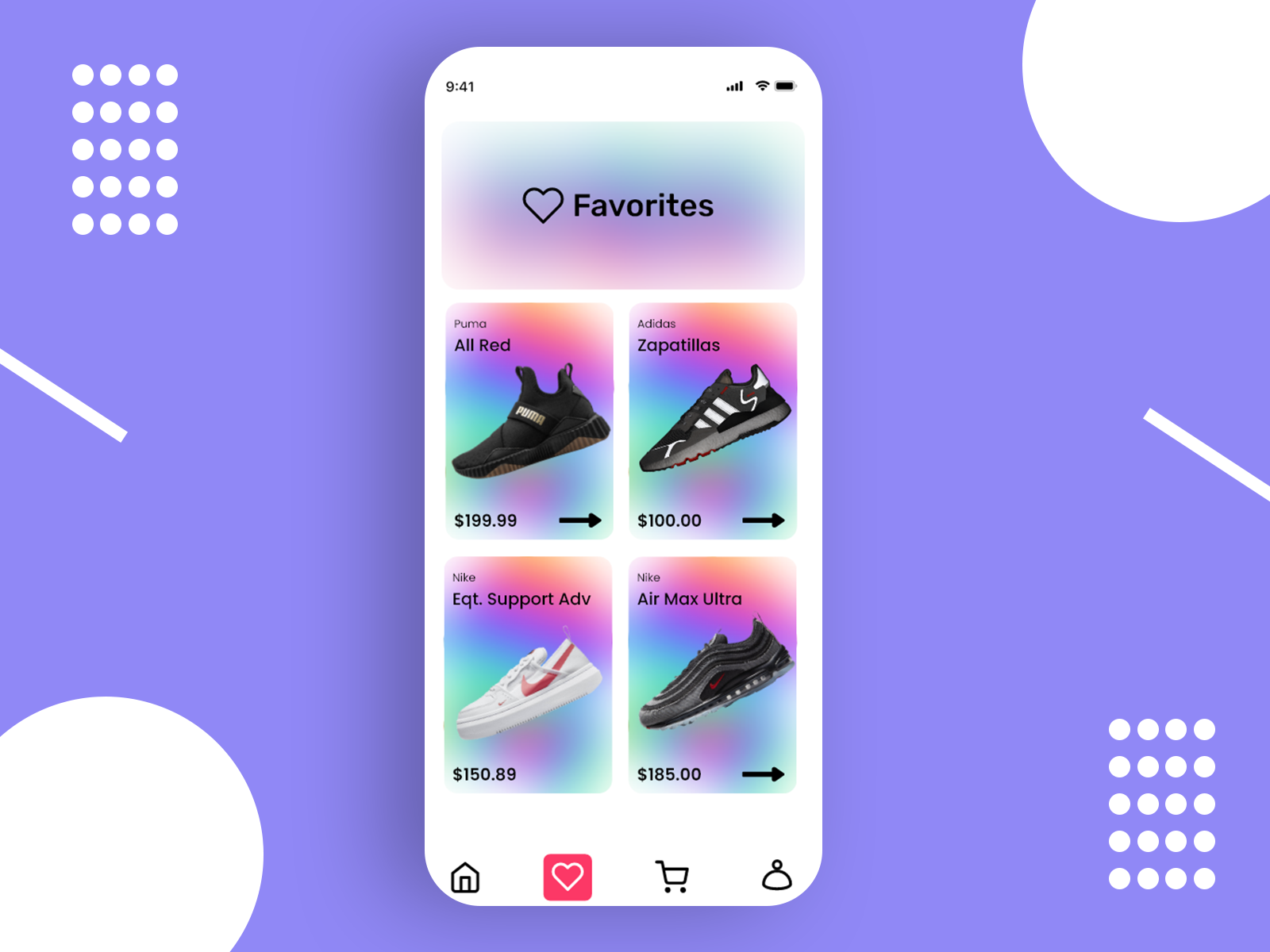 Favorites - Daily UI 44 by Aditya Tiwari on Dribbble