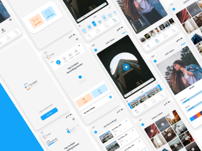 Screen Recorder App UI by Badar on Dribbble