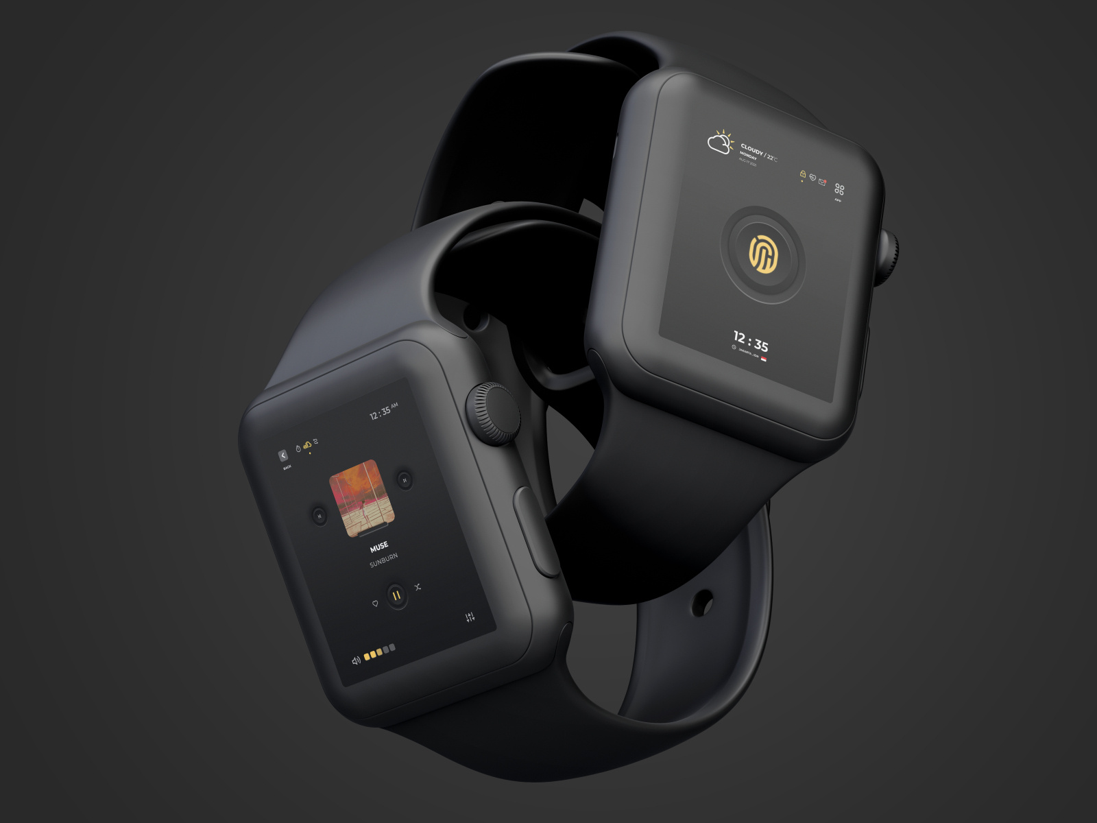 Apple Watch UI Design by Irulando_16 on Dribbble