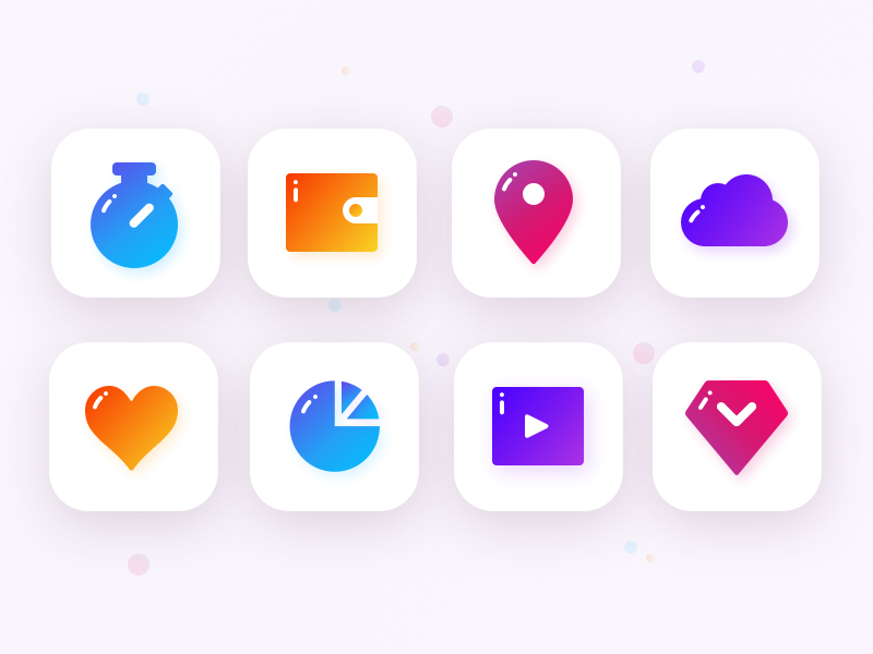 High light icons by Kunimoto on Dribbble