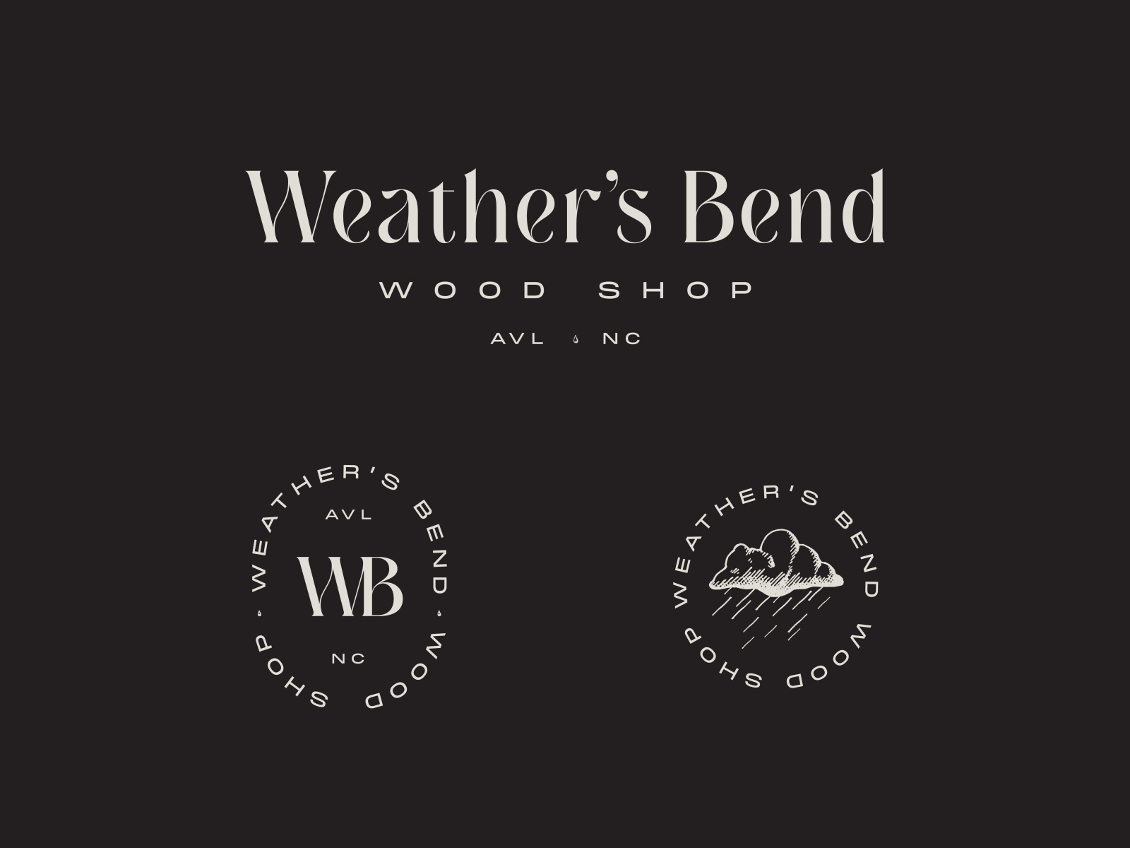 Weather's Bend Wood Shop Secondary Marks by Taylor Sutherland on Dribbble