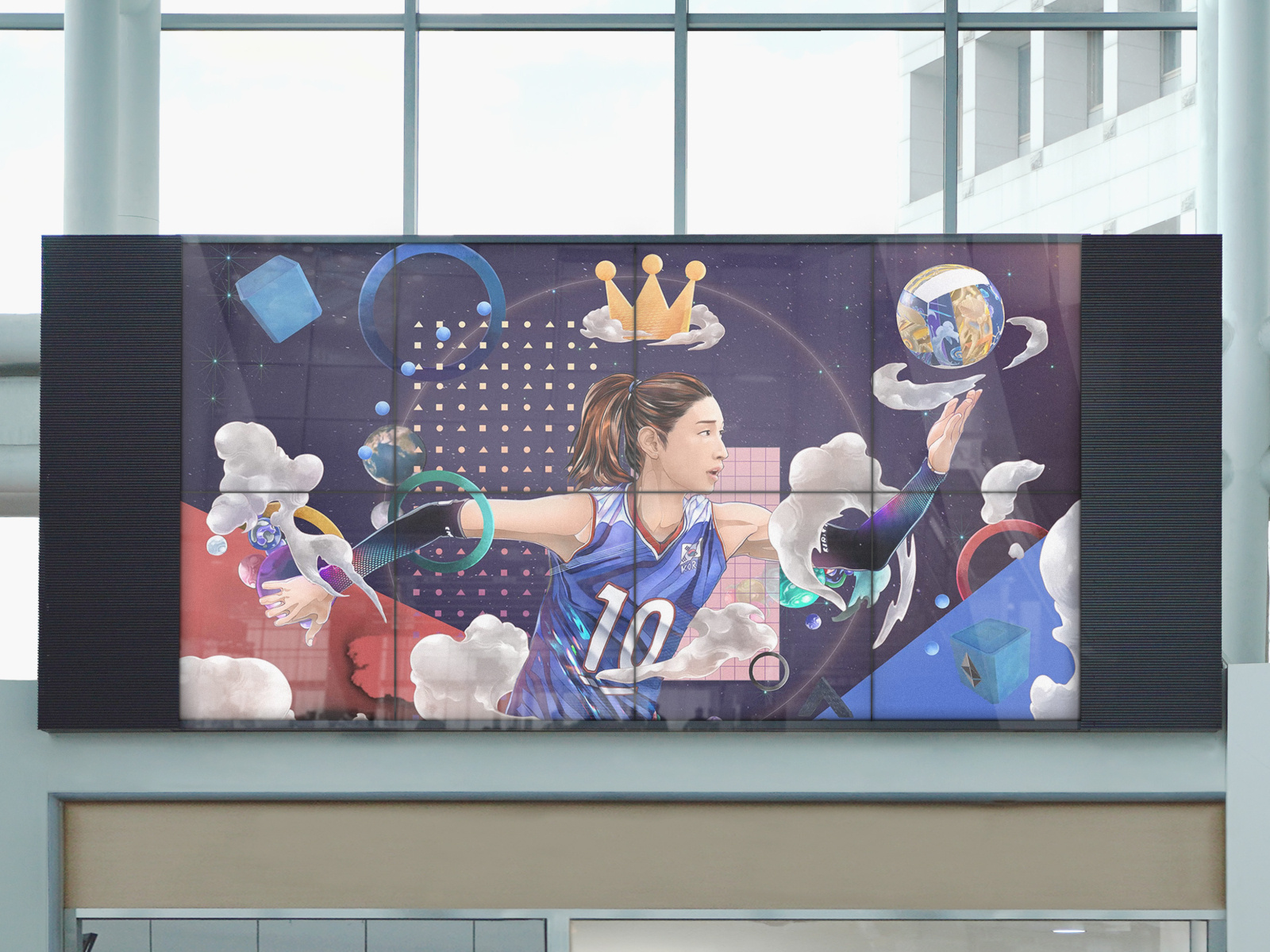 스포츠 아티스트 - KAZE PARK - Kim Yeon-Koung(김연경) by KAZE PARK on Dribbble