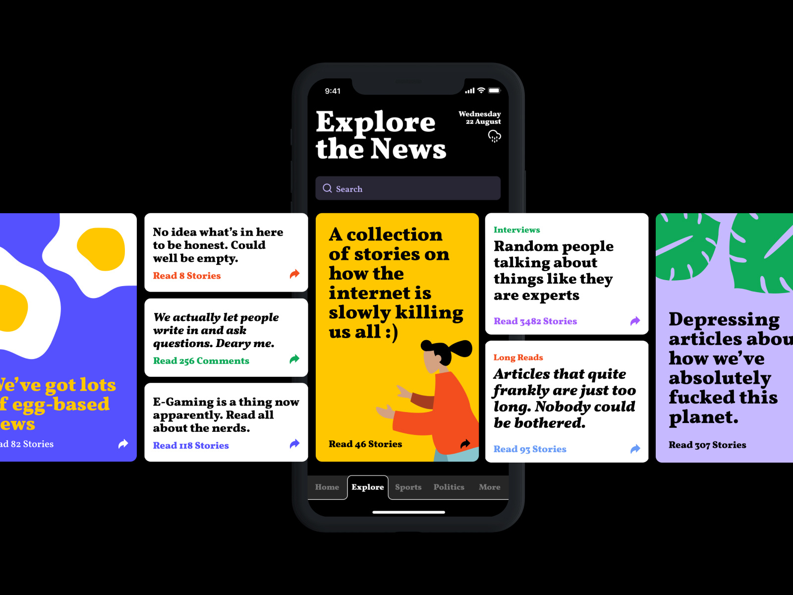 News Channel Pt.3 by Luke Murtagh on Dribbble