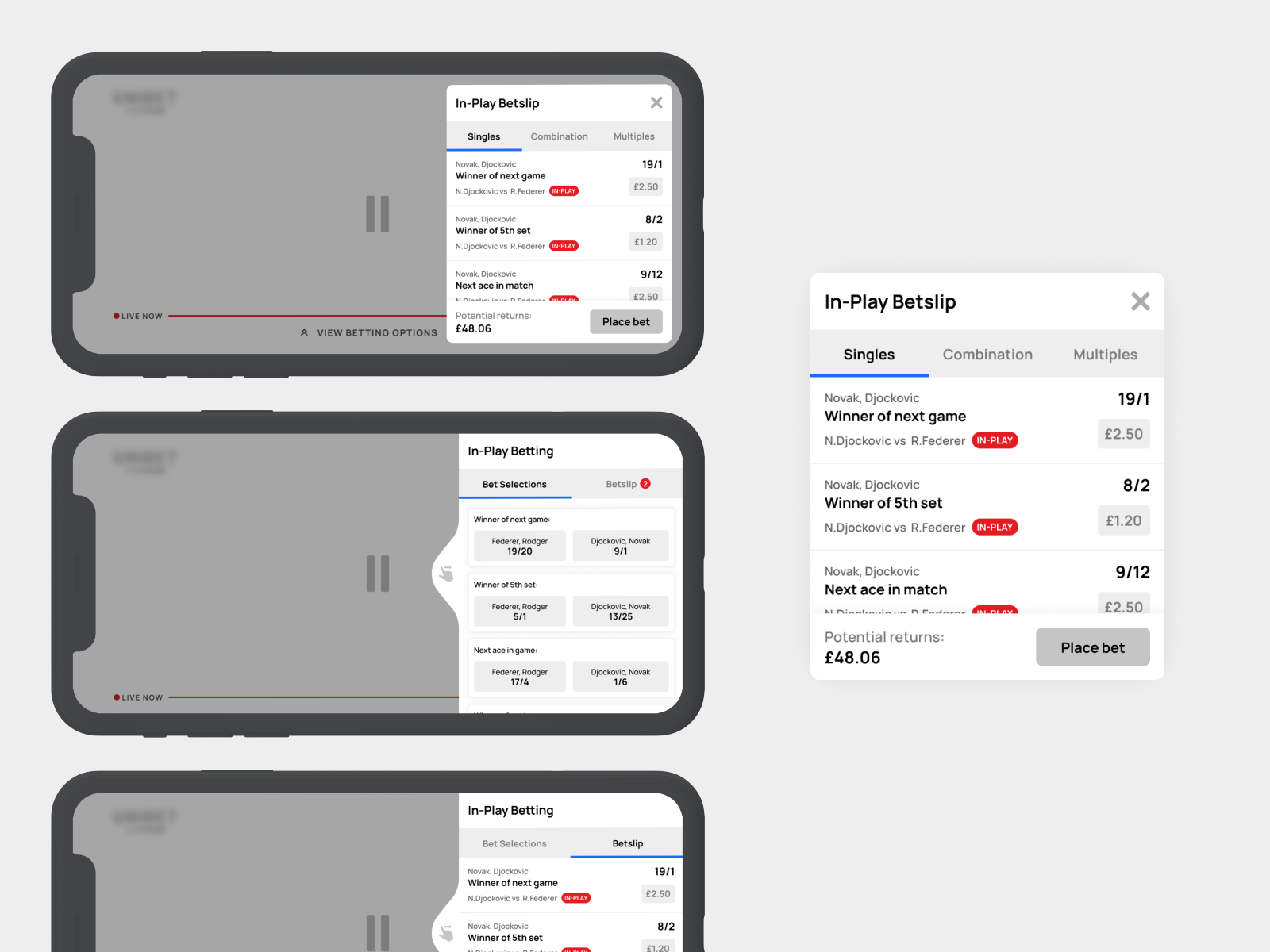 In-play betting - Live Steam (Wires) by Luke Murtagh on Dribbble