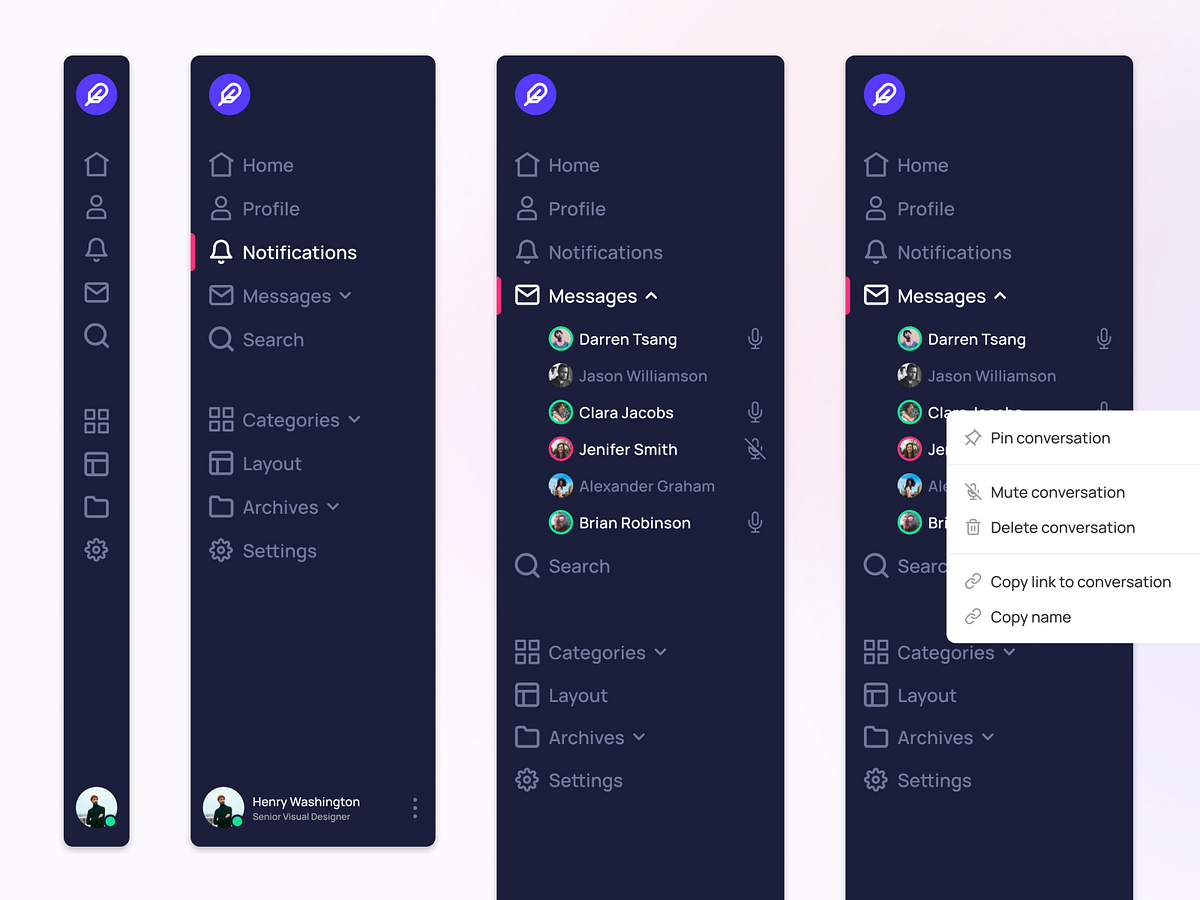 Sidebar Menu designs, themes, templates and downloadable graphic ...