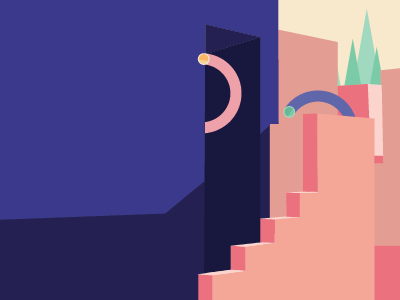 Pink and Blue by Anna Valeria D'Alessandro on Dribbble