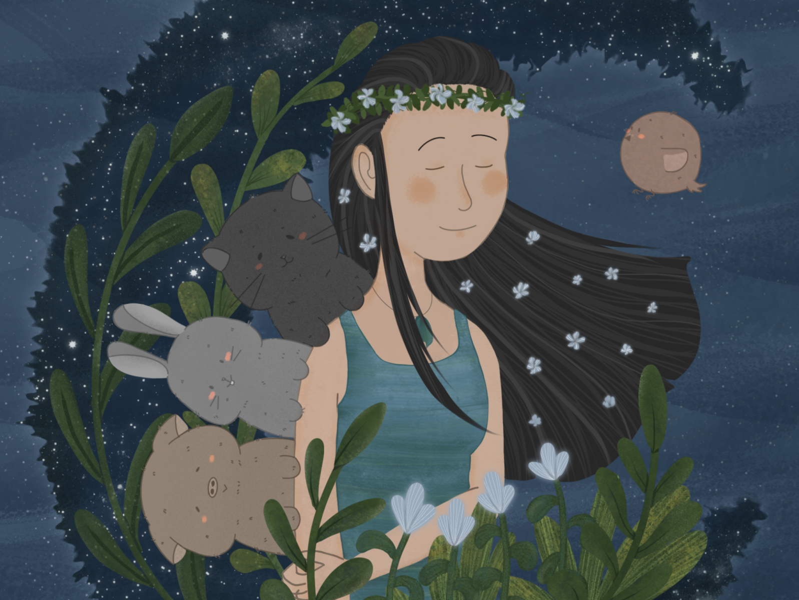 moon child & her friends by kevin santoso on Dribbble