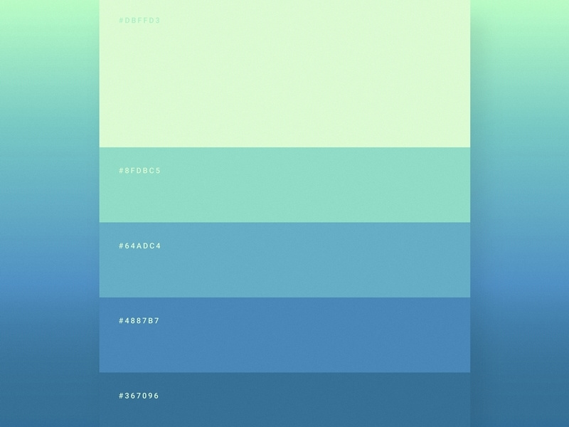 Clean Colour Palette by RFNco on Dribbble