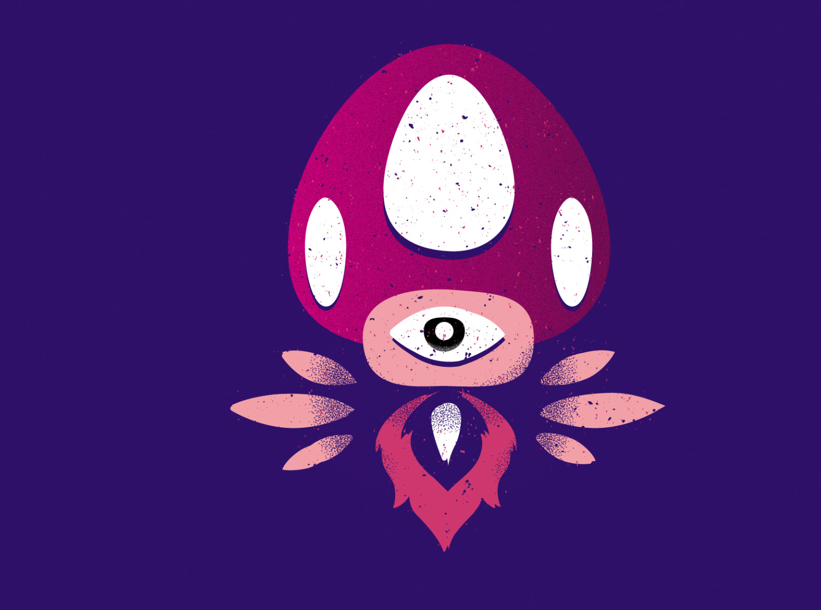 One eye illustration by Shibin Mathew on Dribbble