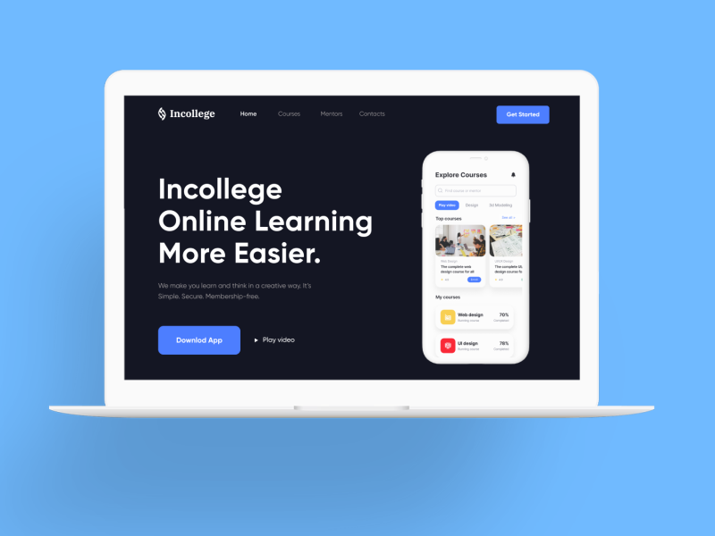 Education Platform UX/UI App Design by Palina Tamkovich on Dribbble