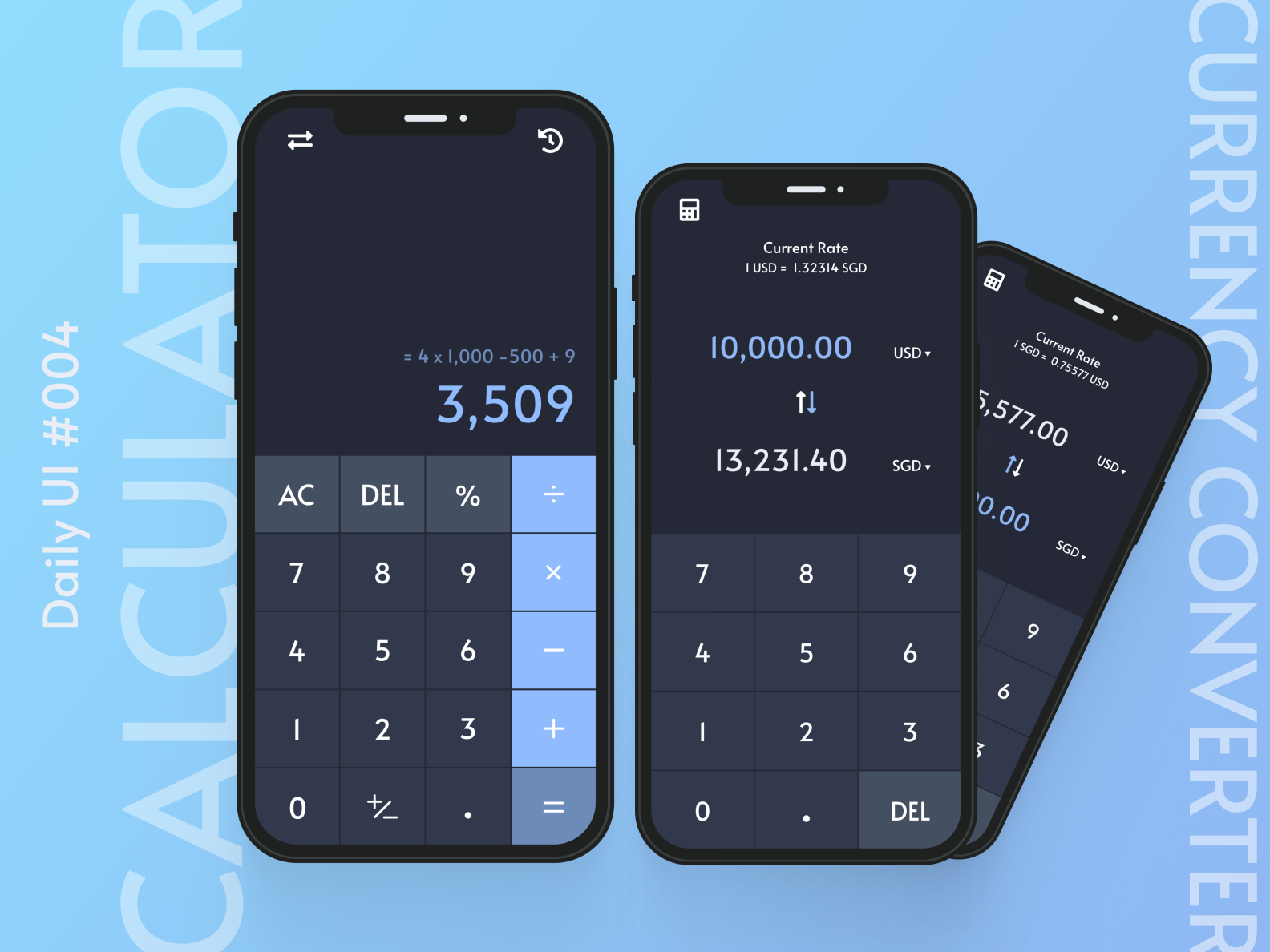 Daily UI #004 - Calculator by Henry Lee on Dribbble