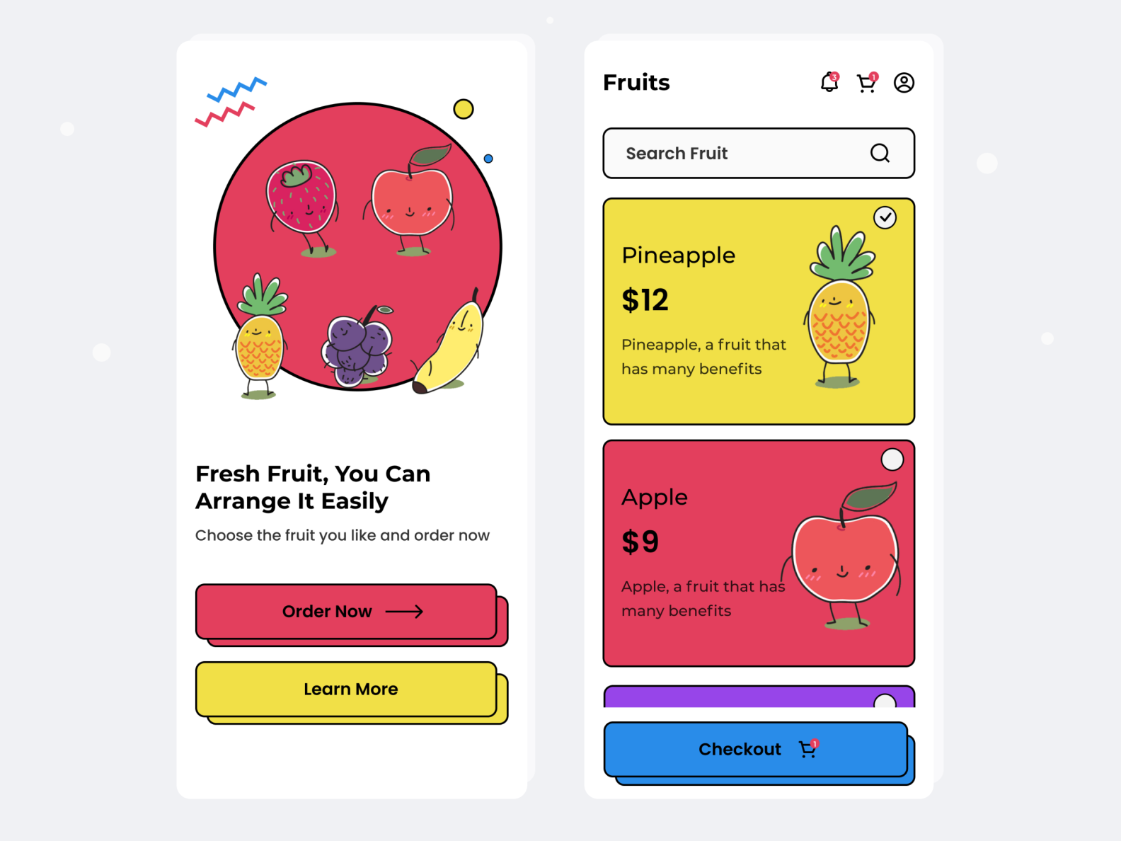 Fruit | App Design by Andre Rio for Peddium on Dribbble