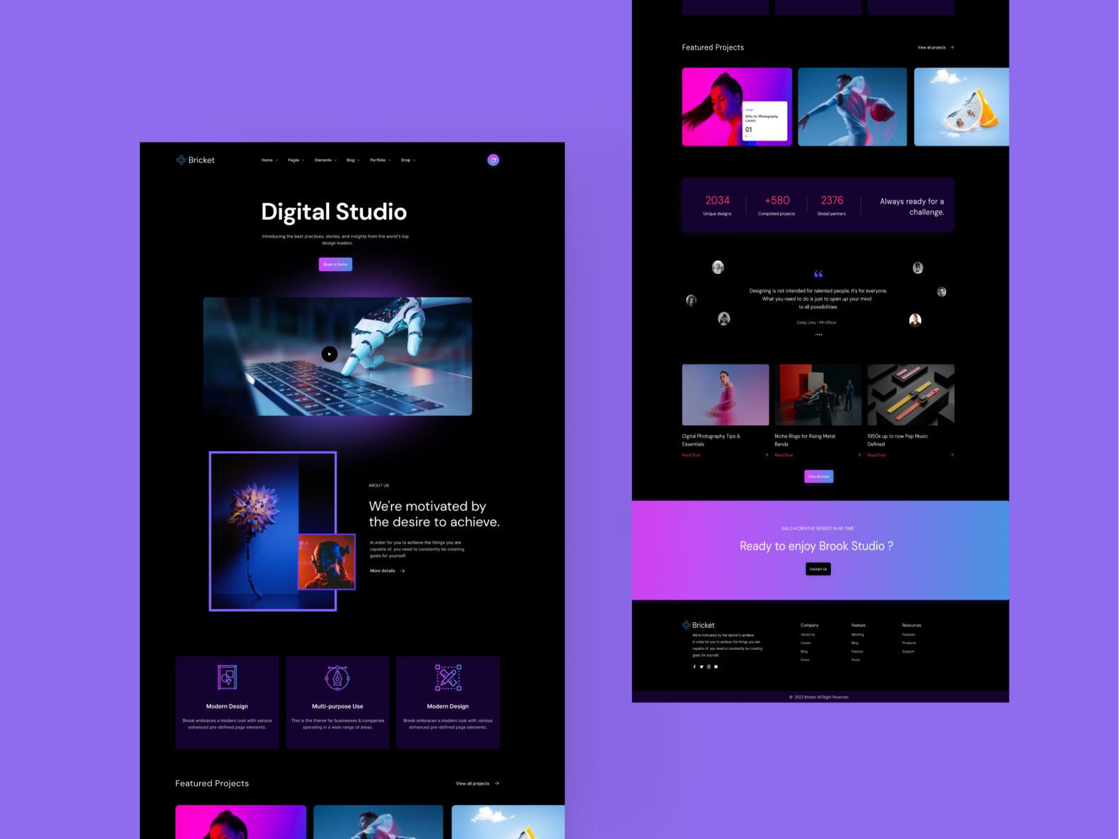 Creative Agency UI Design by Sumon Mondol on Dribbble