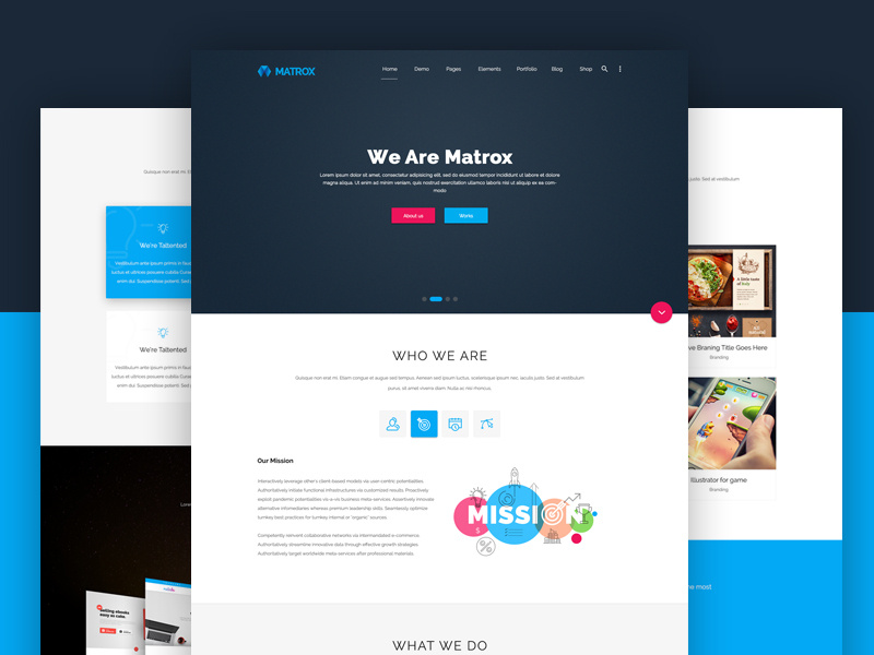 Matrox - Material Design by TrendyTheme on Dribbble