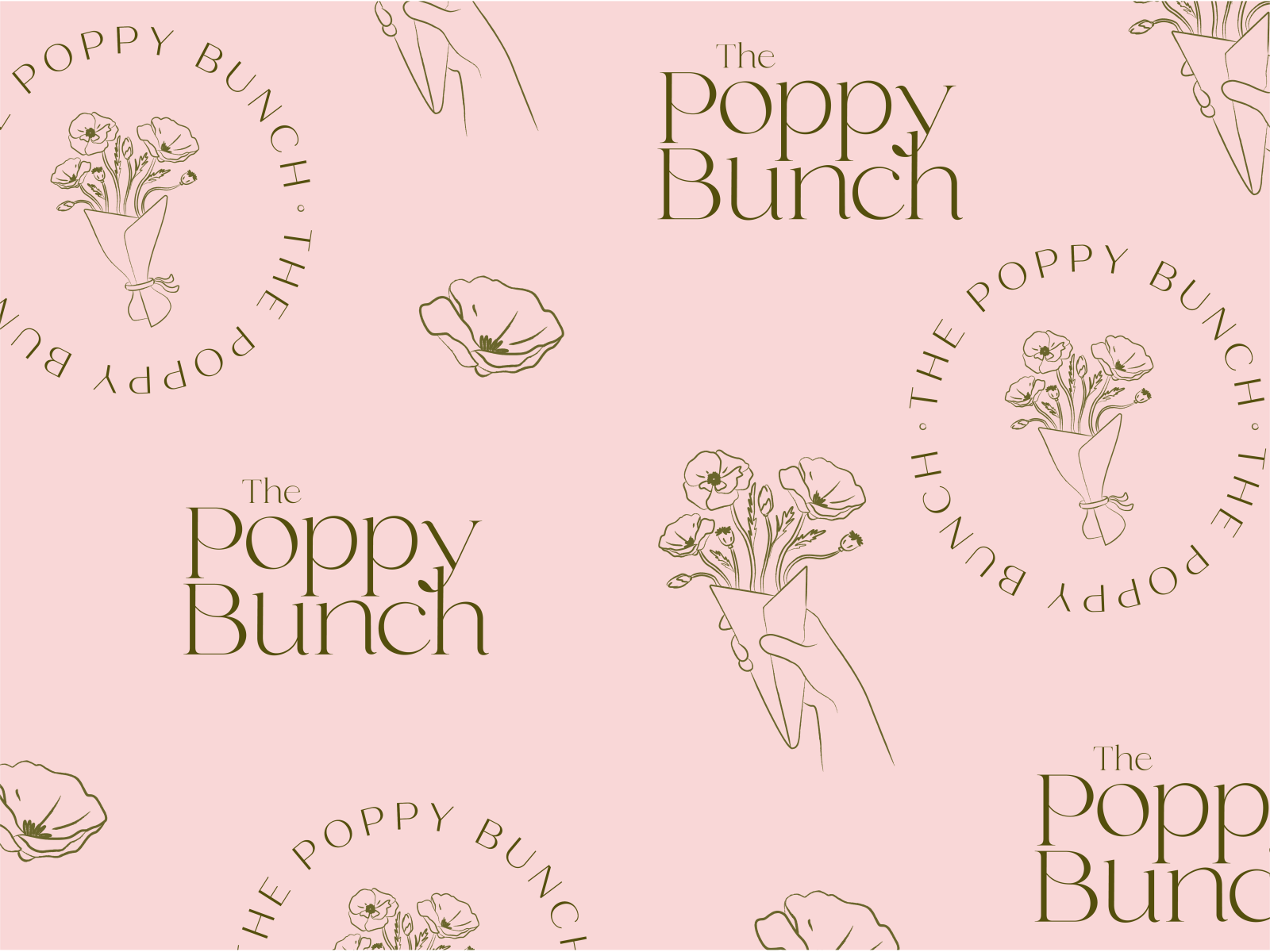Logos + Icons for The Poppy Bunch by Lanya Kareem on Dribbble