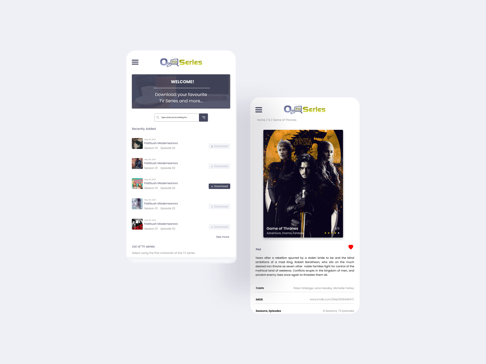 o2TvSeries Website Redesign by Ibrahim Olukokun on Dribbble