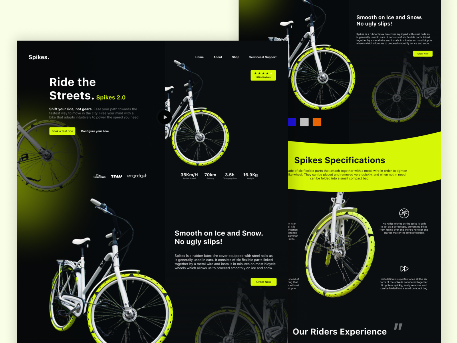 Spikes landing Page | UI Design | Landing Page by Ibrahim Olukokun on ...