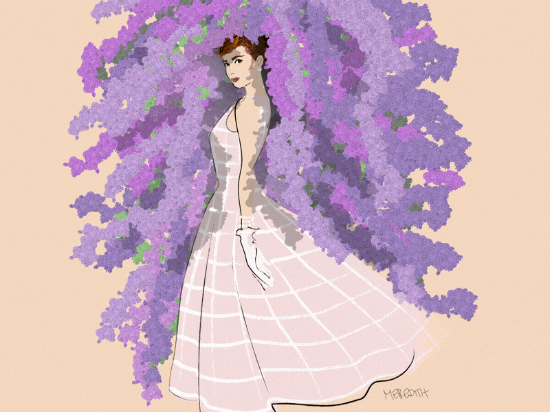 Audrey Hepburn animation by Meredith Moulton on Dribbble