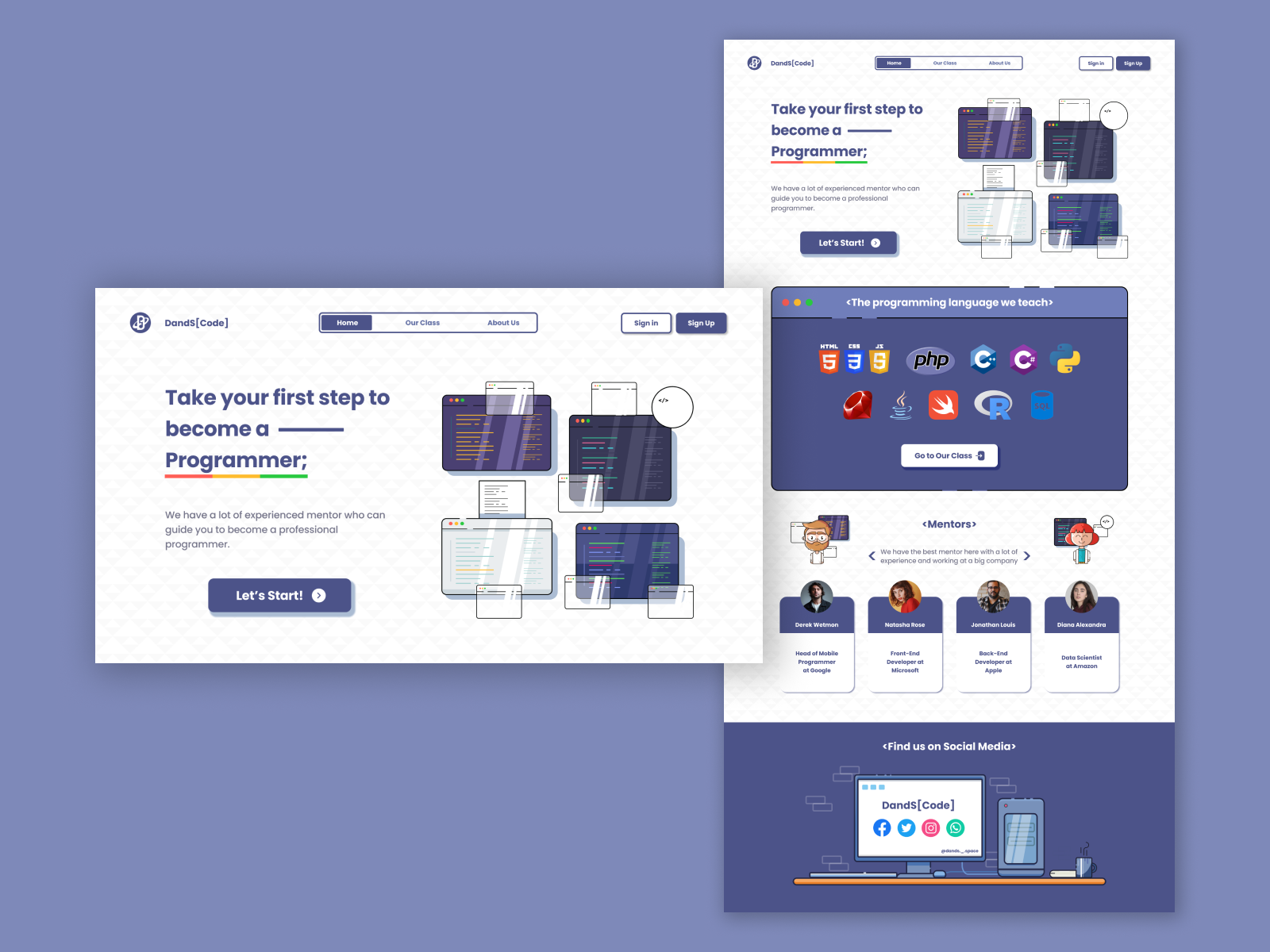 UI Design - Landing Page Explore by DandS Space on Dribbble