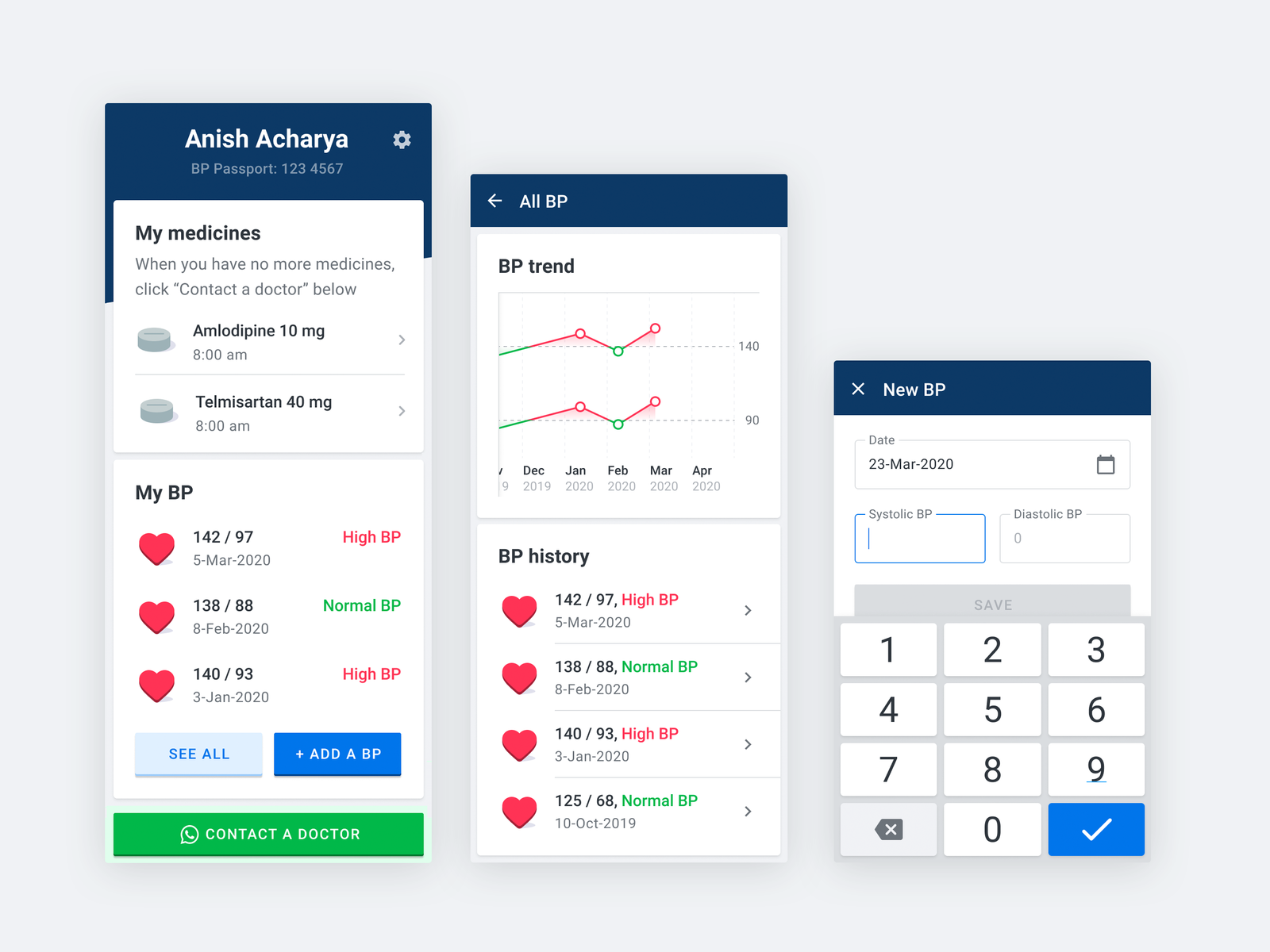 BP Passport App by Daniel Burka on Dribbble