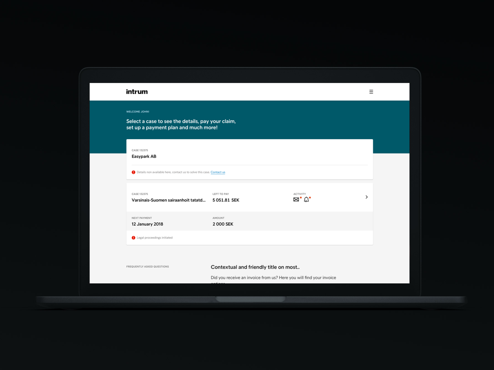 Intrum by Chloë Moriceau on Dribbble