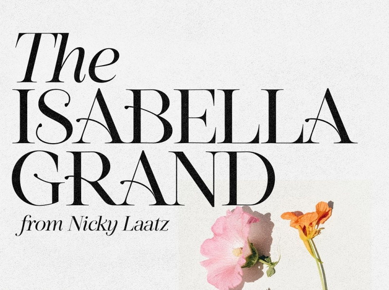 Isabella Grand Typeface by Kahaf on Dribbble