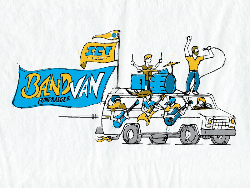 Band Van Fundraiser Gig Poster by Mike Gangwere on Dribbble