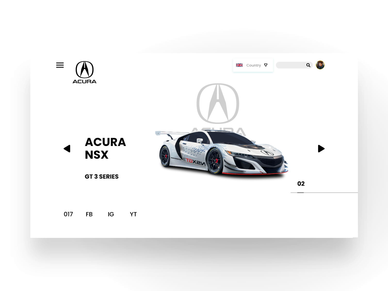 Race Car Landing Page UI UX by risqiarynt on Dribbble