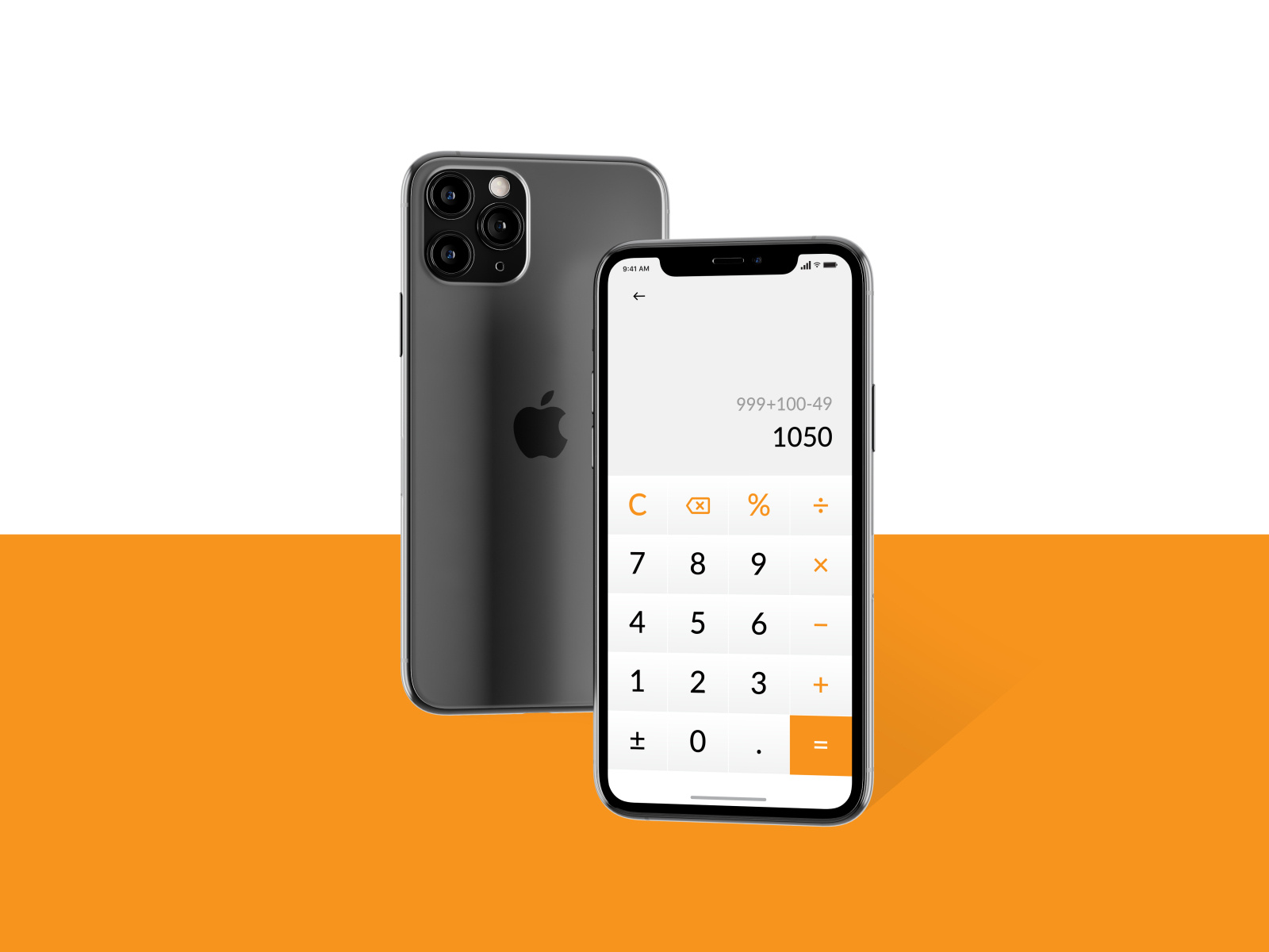 Calculator design page by Ui Somraat on Dribbble
