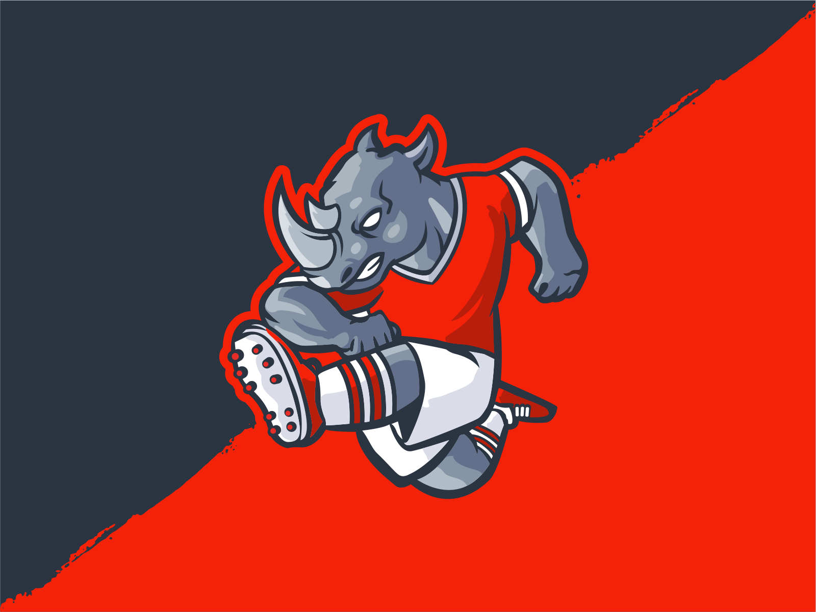 Rhino Football Logo