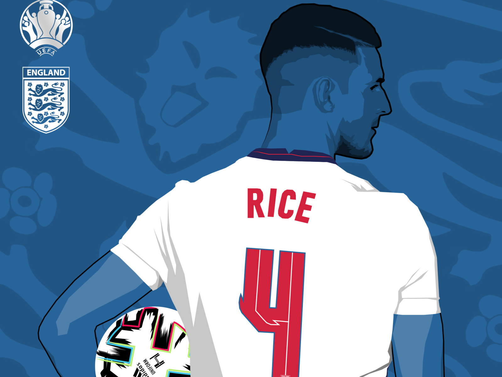 DECLAN RICE x ENGLAND FOOTBALL TEAM by Hasan Yıldız on Dribbble
