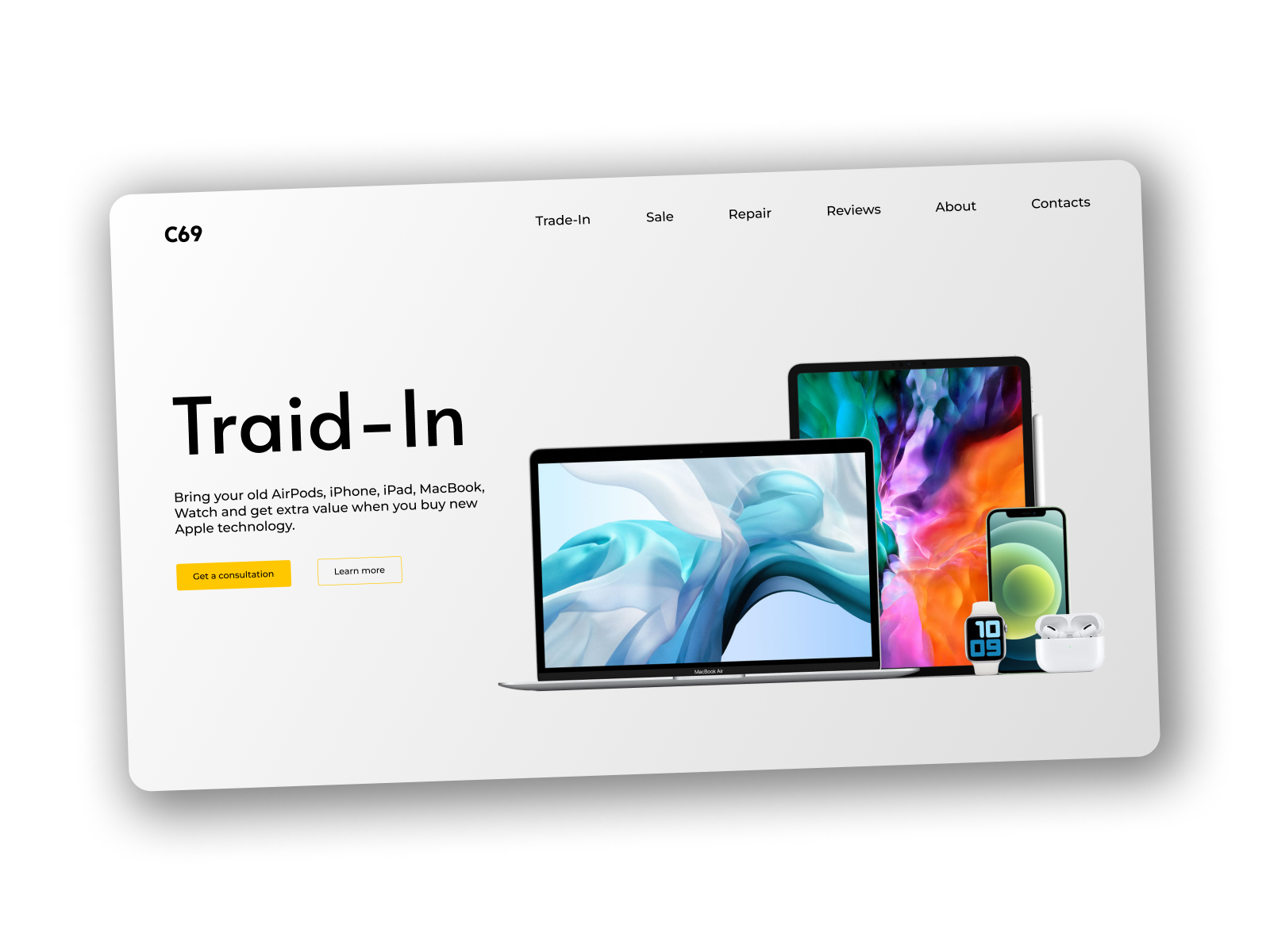 Custom69 - First Screen Design by Ian Sotnichenko on Dribbble