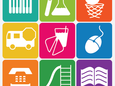 Elementary school pictograms by Jess Crawford on Dribbble