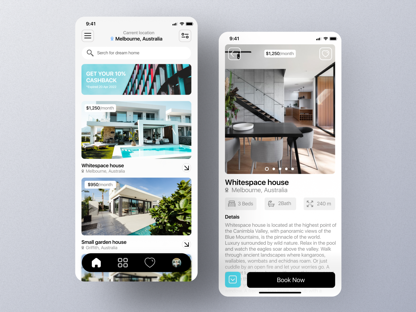 Apartments Rental App Design by Vlad Kurbanov on Dribbble