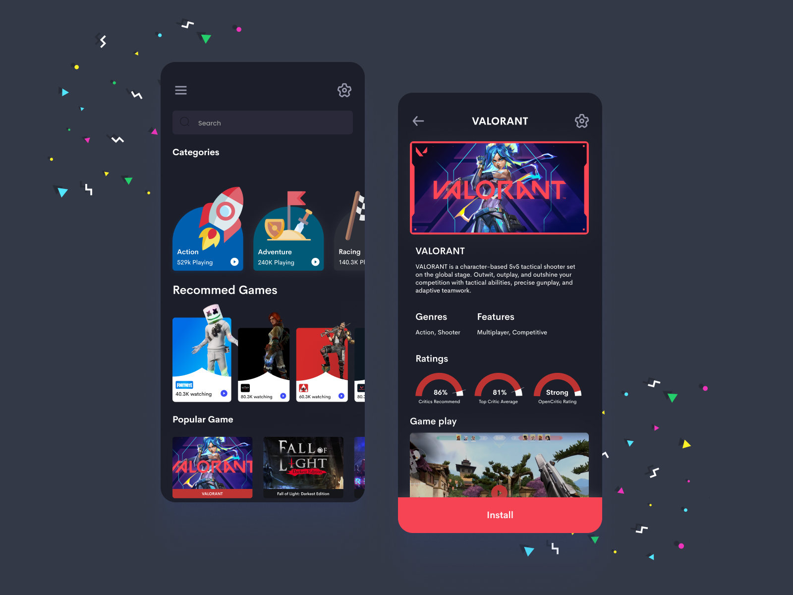 Game Store mobile app by Shaileshkhatik on Dribbble