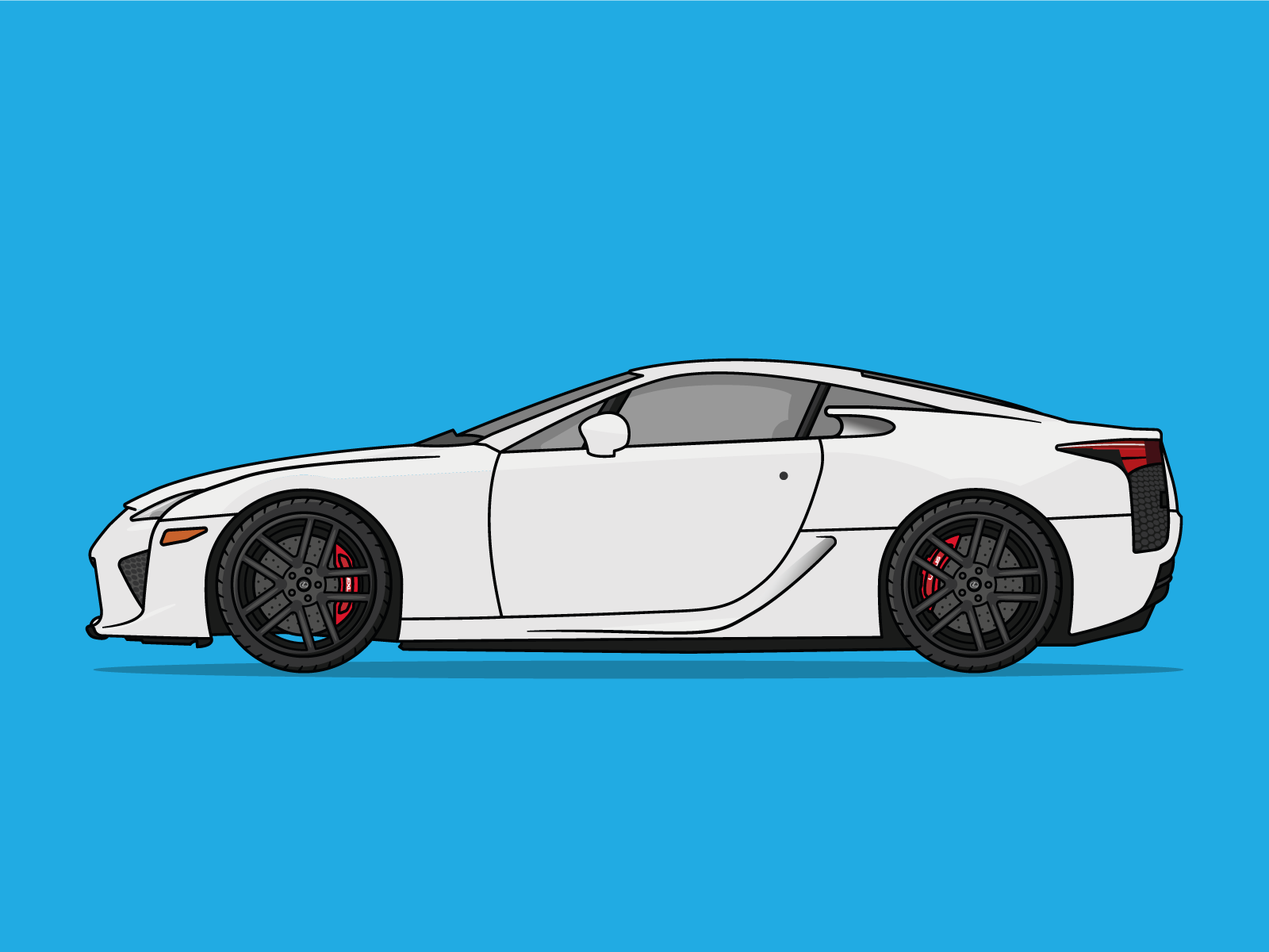 Lexus LFA by Wessel de Ridder on Dribbble