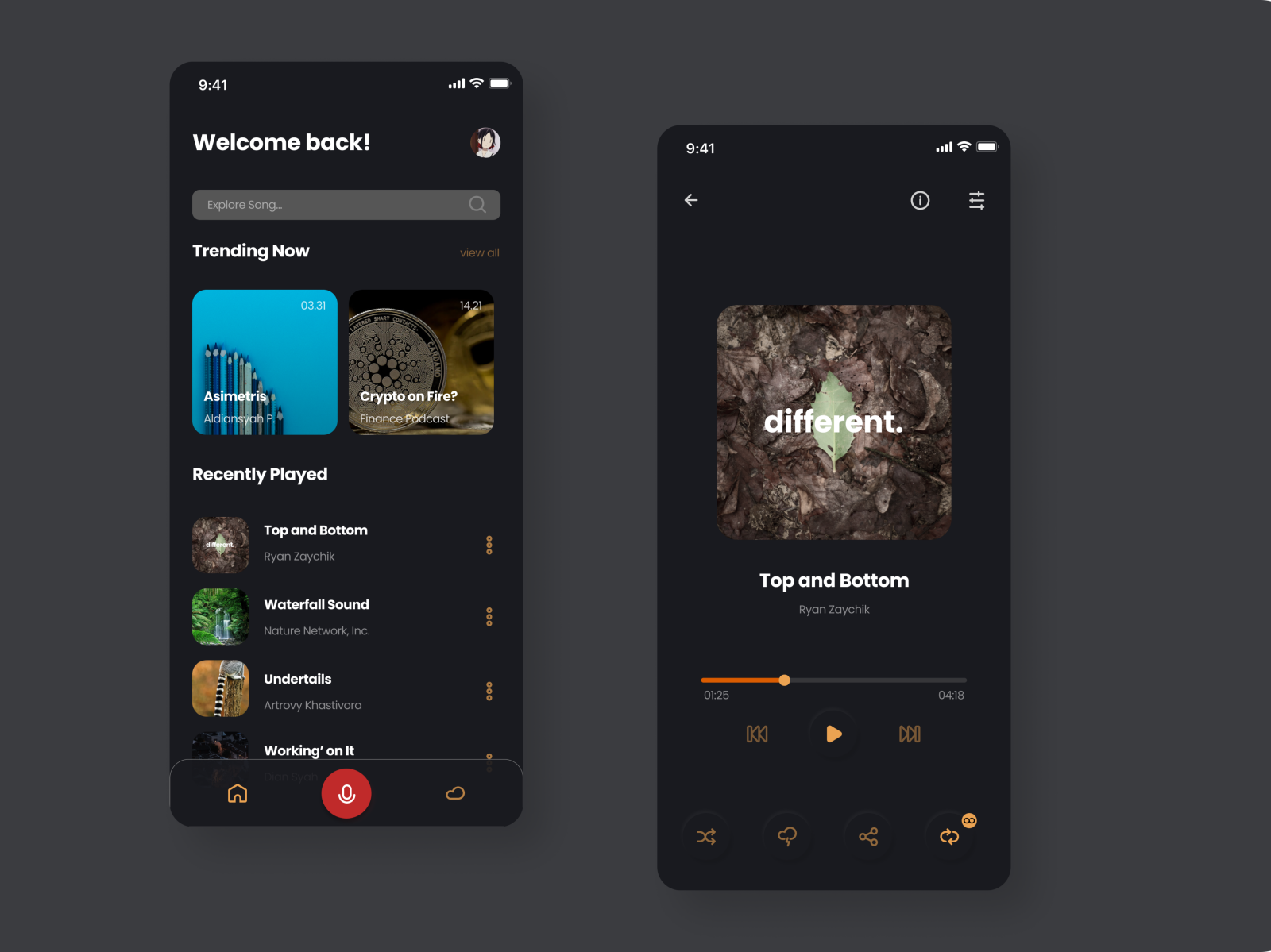Flexmusic App Design by akmal aulia on Dribbble